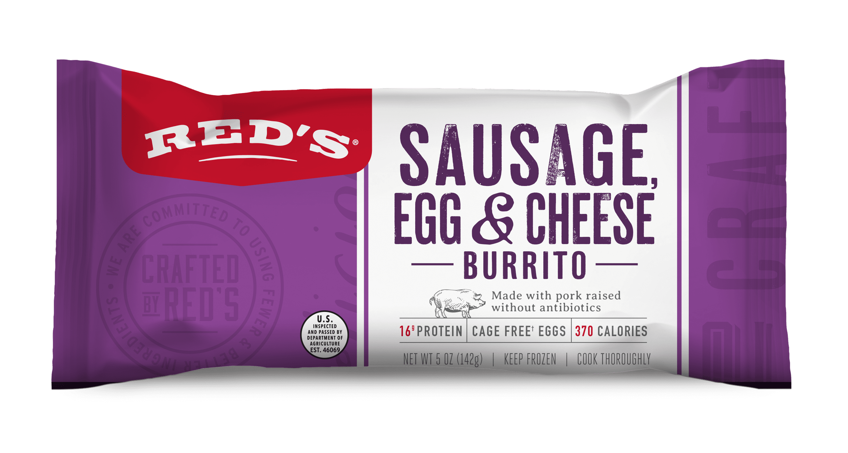 Sausage Breakfast Burrito | Red's All Natural