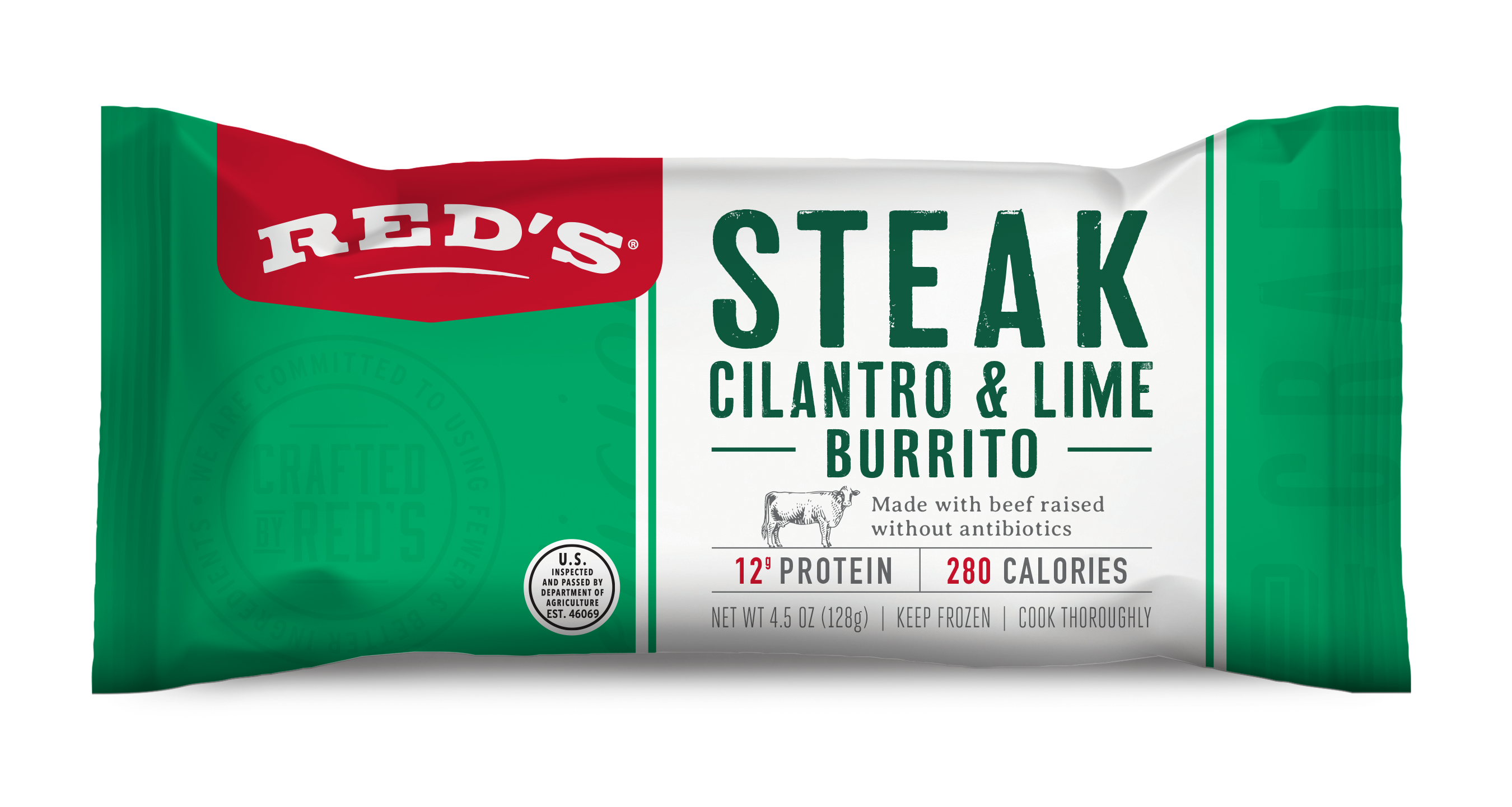 Steak, Cilantro & Lime Burrito | Red's All Natural