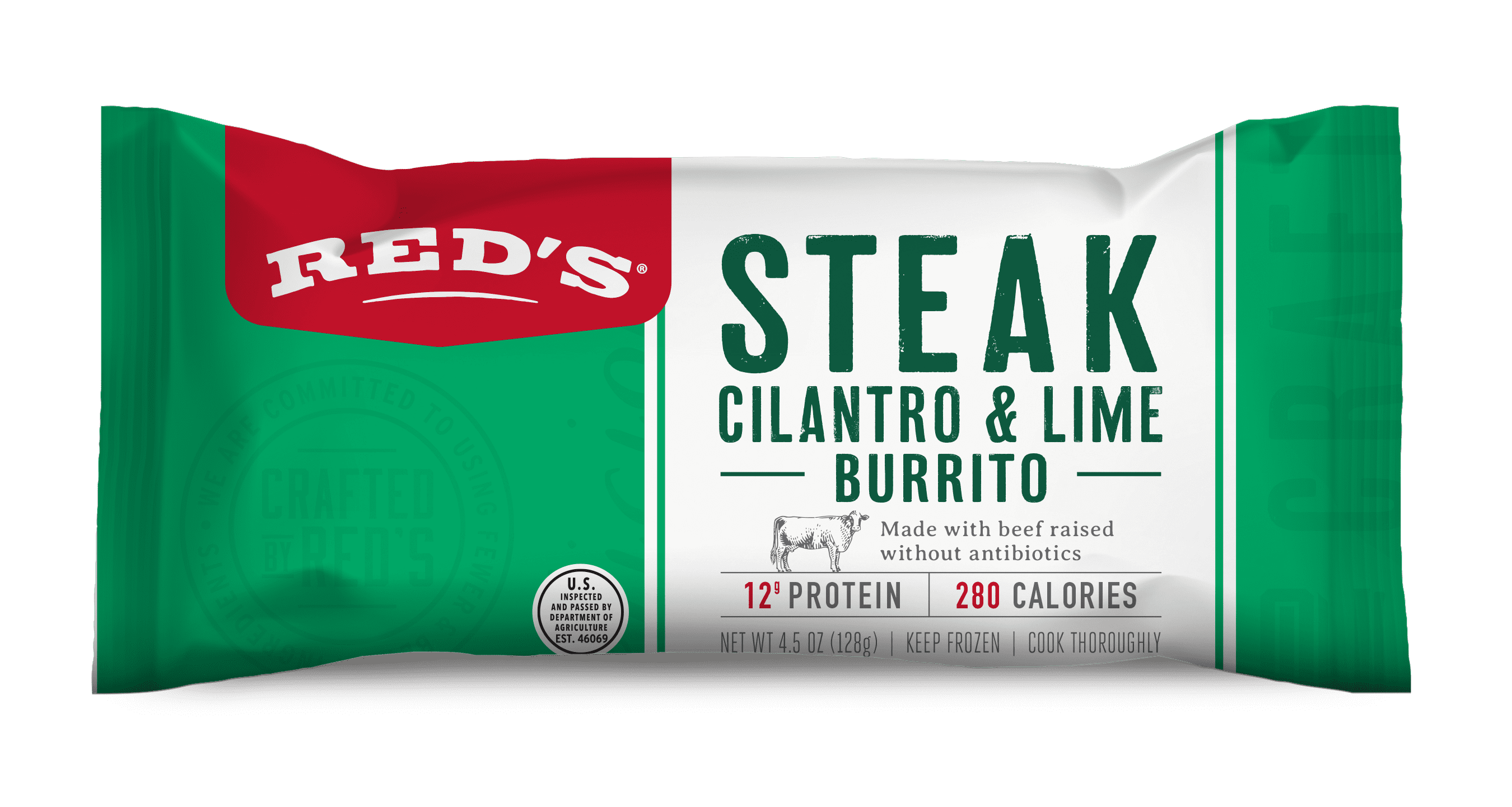 Steak, Cilantro & Lime Burrito | Red's All Natural